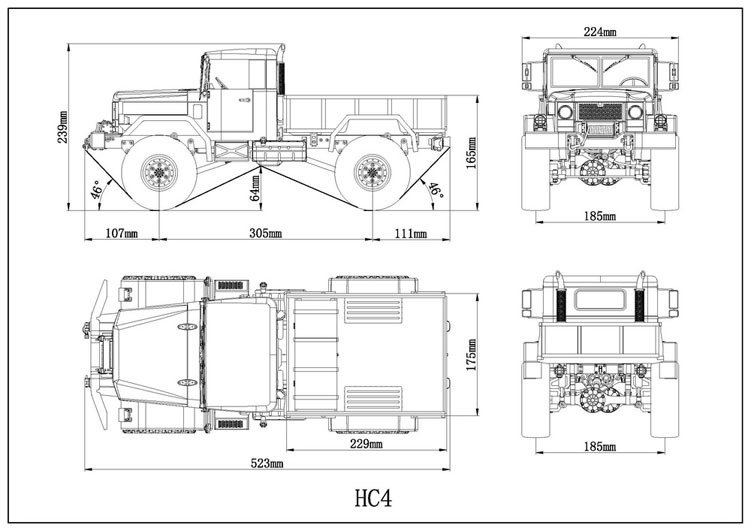 HC-4 Crawler Kit - Cross RC US